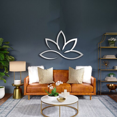 Lotus Flower Metal Art Panel Laser Cut Metal Wall Art Lotus - Etsy