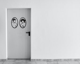 Classy Restroom Sign - Etsy