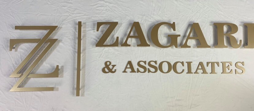 Custom Gold Metal Signs Gold Office Business Sign Logo to | Etsy