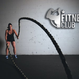 Custom Metal Signs, Bodybuilding Signage, Fitness Gym Design, Logo to ...