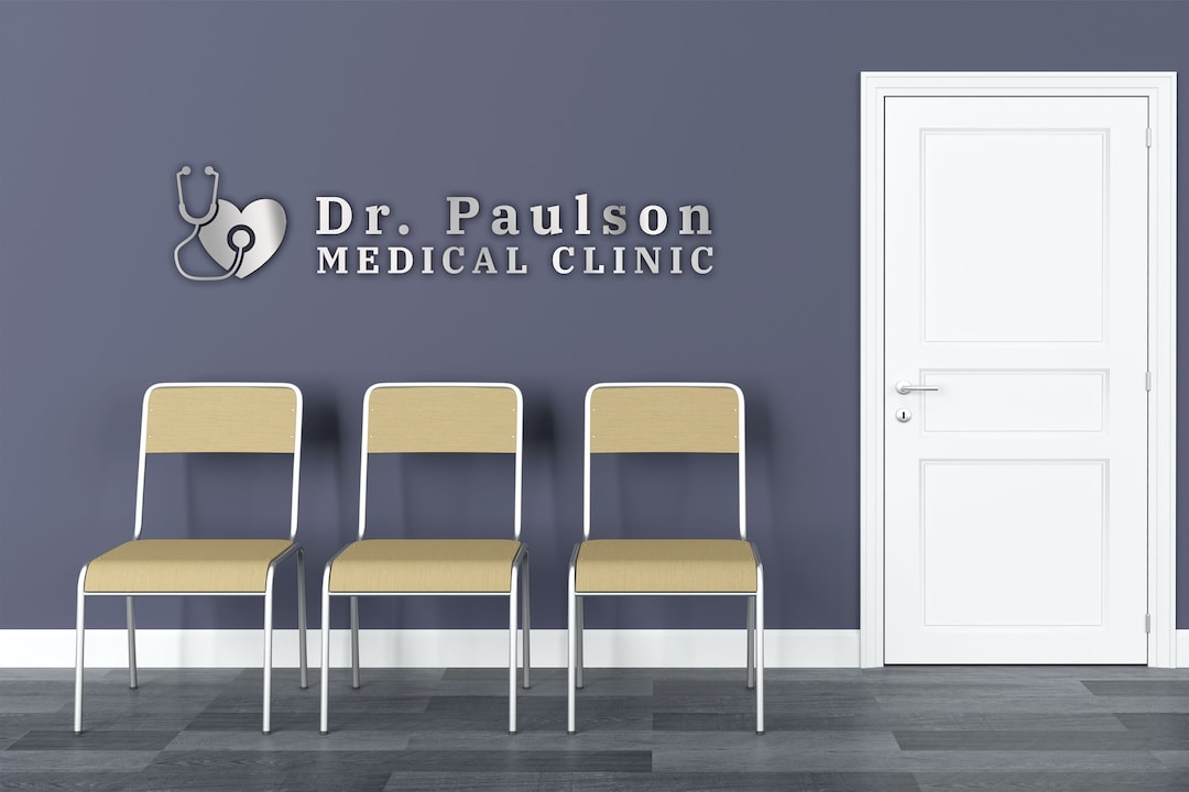 Brushed Aluminum Sign for Medical Clinic, Doctors Office, Walk-in ...