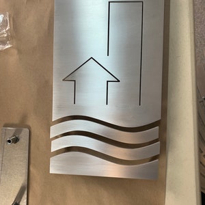 Custom Metal Signs Custom Brushed Aluminum Business Signage Metal Logo ...