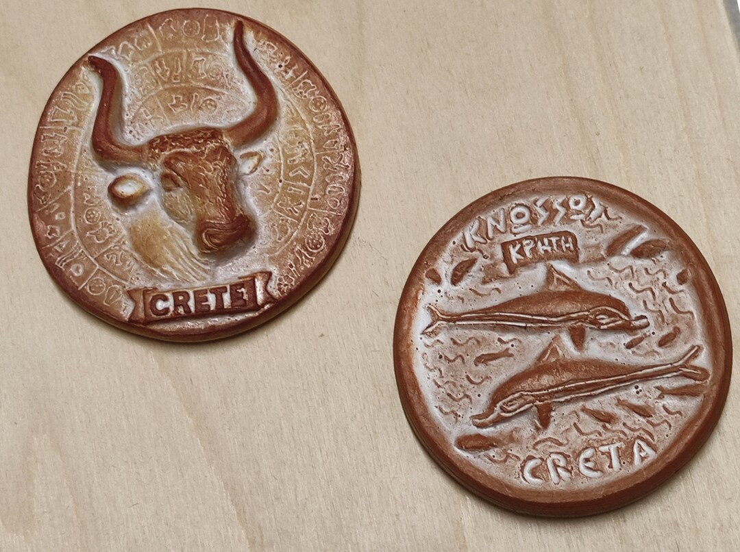 Ceramic Refrigerator Magnets, Fridge Magnets, Cretan Souvenirs Embossed ...