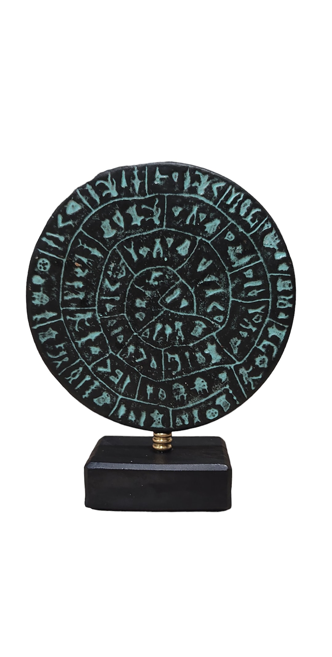 Ceramic Phaistos Disc, Museum Reproduction, Minoan Art, 13 Cm 5.11 In ...