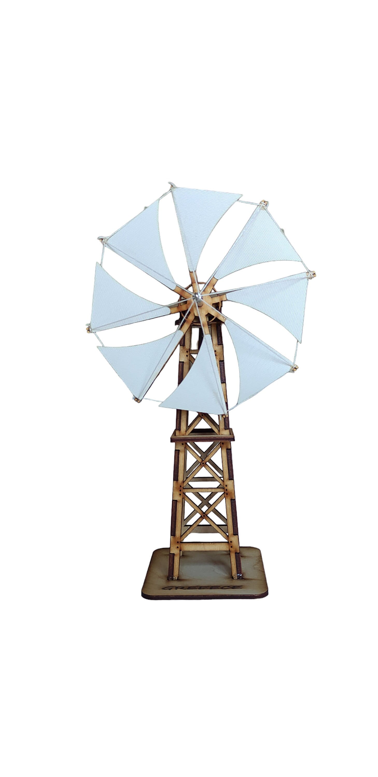 Windmill Traditional Cretan, Greek Souvenir, Crete Wooden Windmill ...