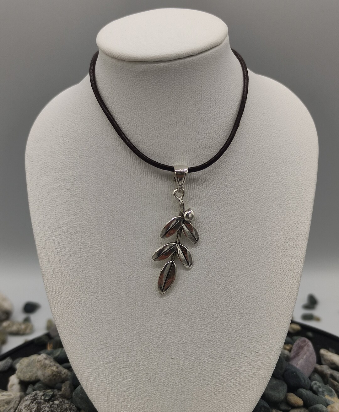Olive Branch Pendant, Silver 925, Greek Style Handmade - Etsy