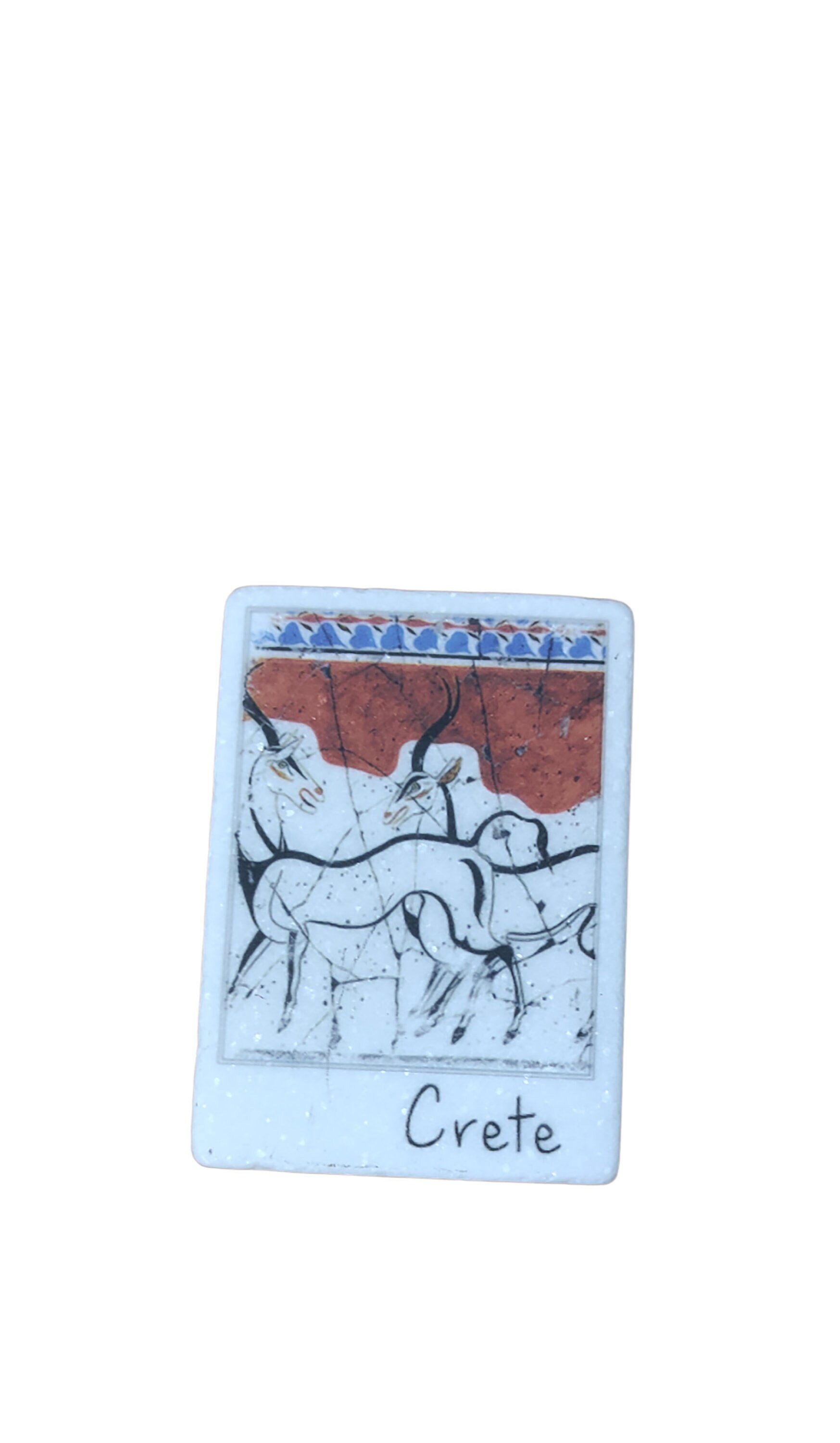 Greek Marble Magnets Greek Souvenir Santorini Minoan Fridge - Etsy