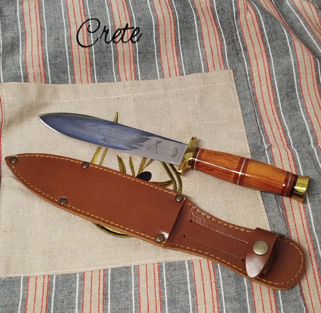 Cretan Traditional Knife, Cut on Both Sides, Usable, Cretan Souvenirs ...