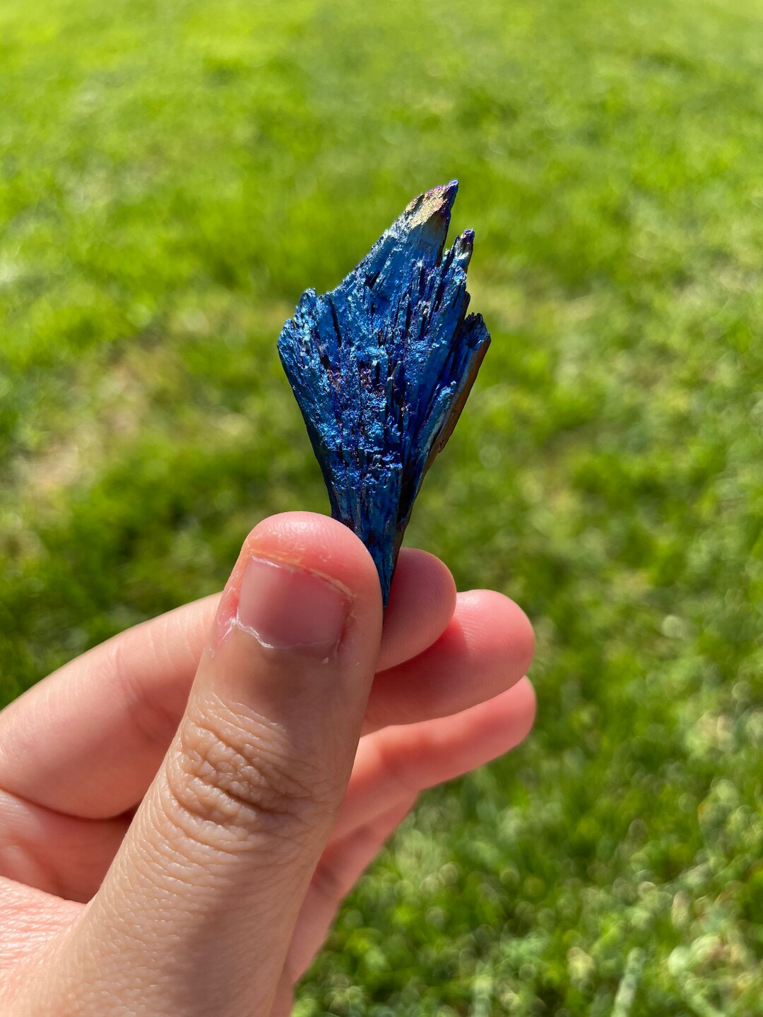 Titanium Blue Quartz Feathers - Etsy