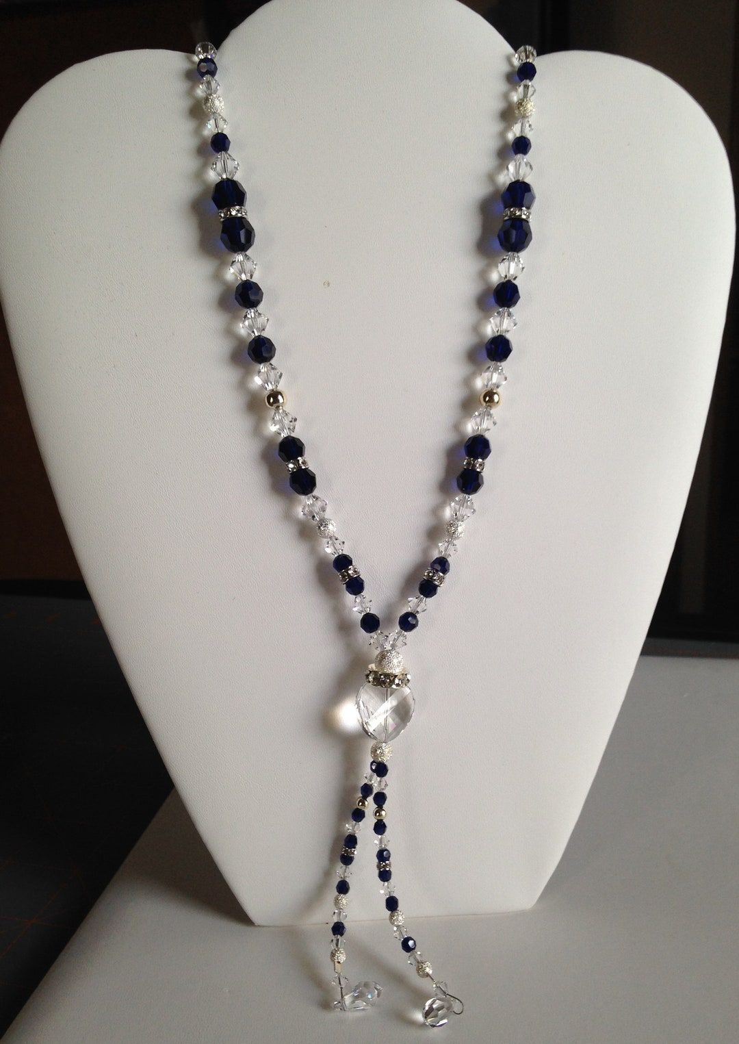 Indigo Blue Fancy Necklace - Etsy