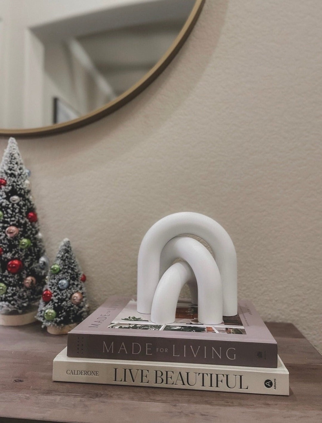 Wooden Arch Set of Three, Shelf Decor, Decorative Wood Arch Sculpture ...