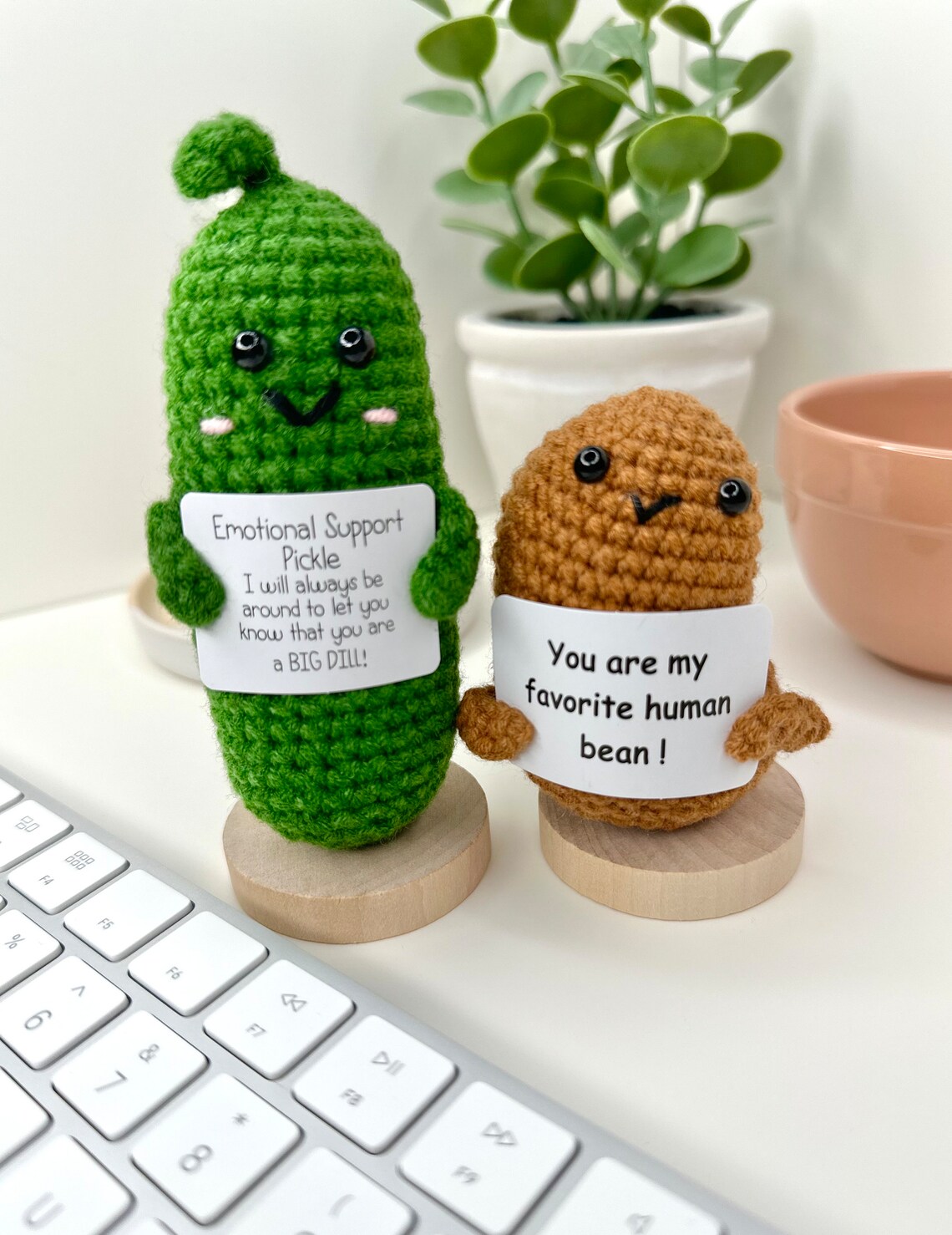 Funny Positive Pickle Gift, Desk Decor, Supportive Gifts for Coworkers ...