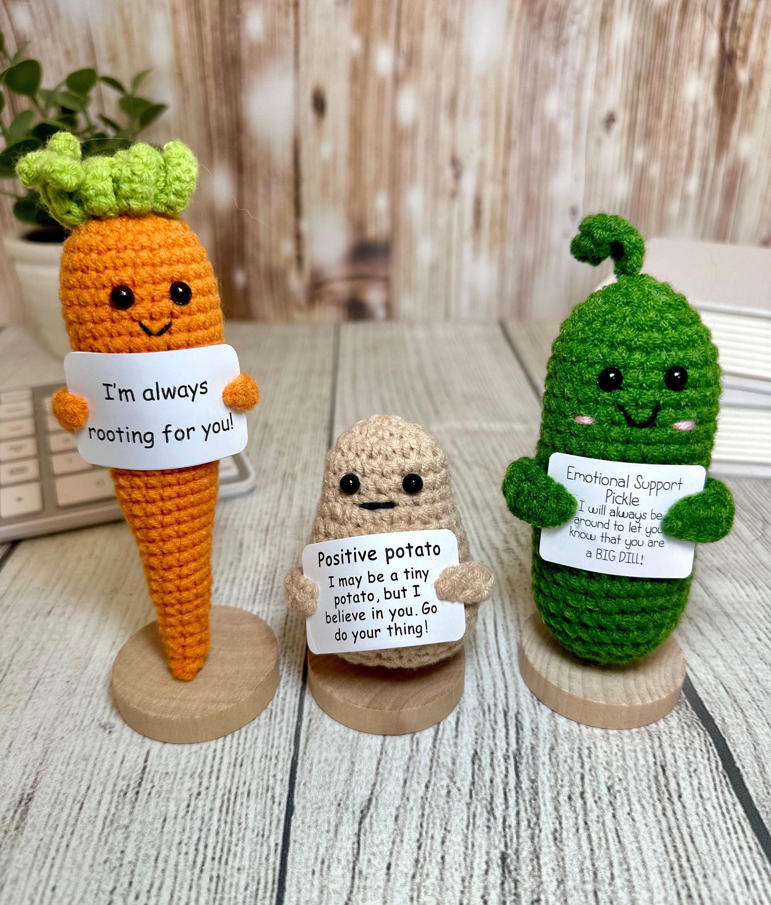 Funny Positive Pickle Gift, Desk Decor, Supportive Gifts for Coworkers ...