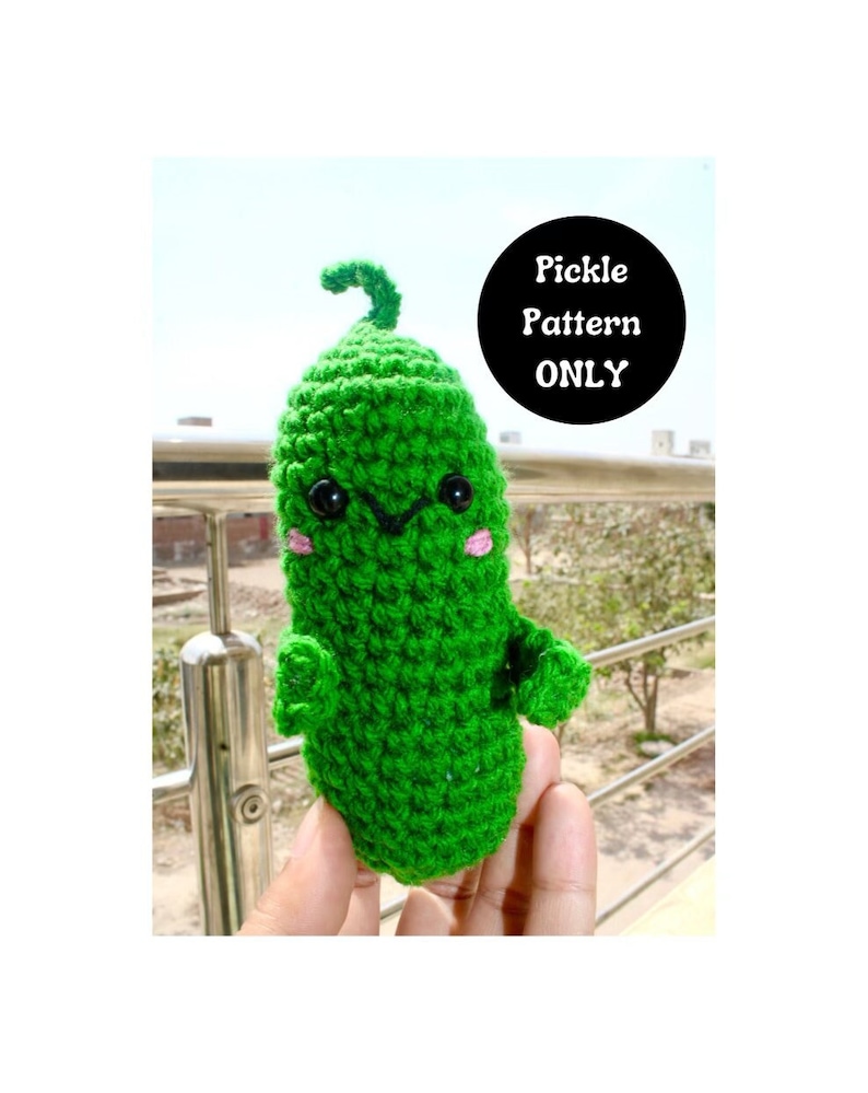 Positive Pickle Pattern: Beginner-friendly Crochet Pattern (instant PDF ...