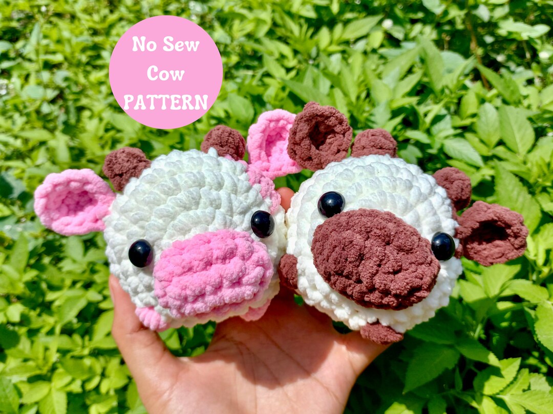 Mini Cow Crochet Patterns, Dairy Cow Amigurumi Pattern, DIY Cute Farm ...