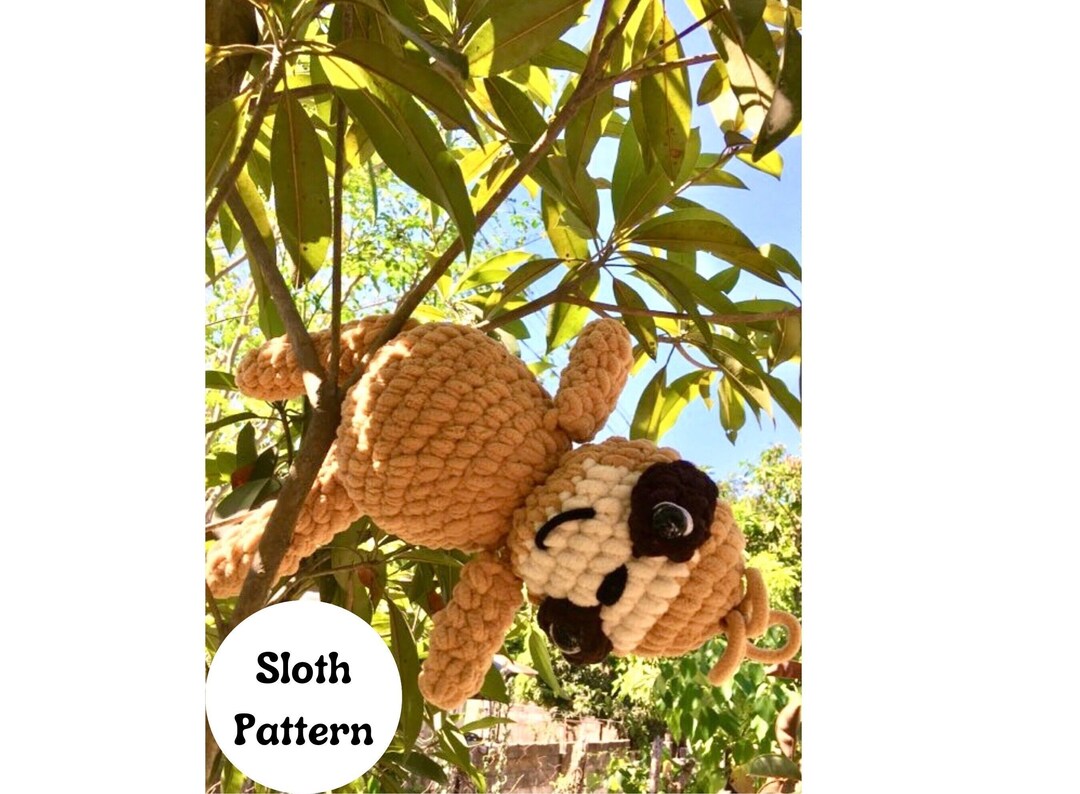 Sloth PATTERN, No Sew Sloth Amigurumi Pattern, Handmade Cute Sloth ...