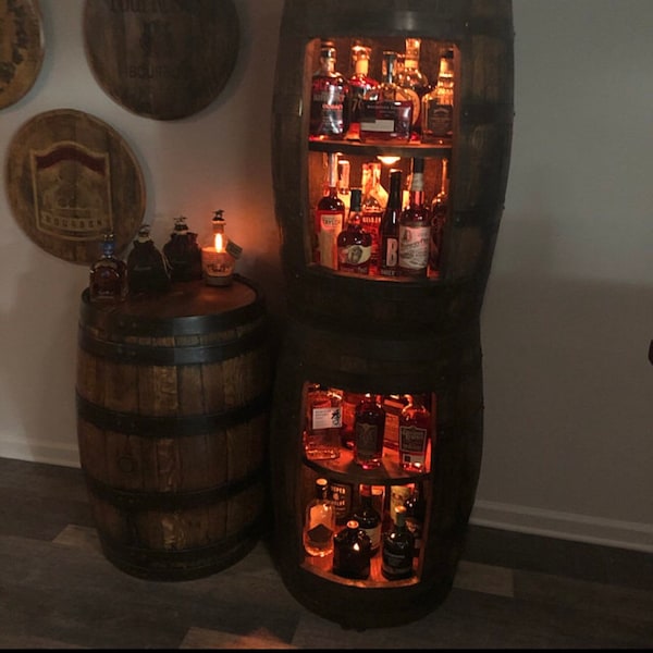 Whiskey Barrel Cabinet - Etsy