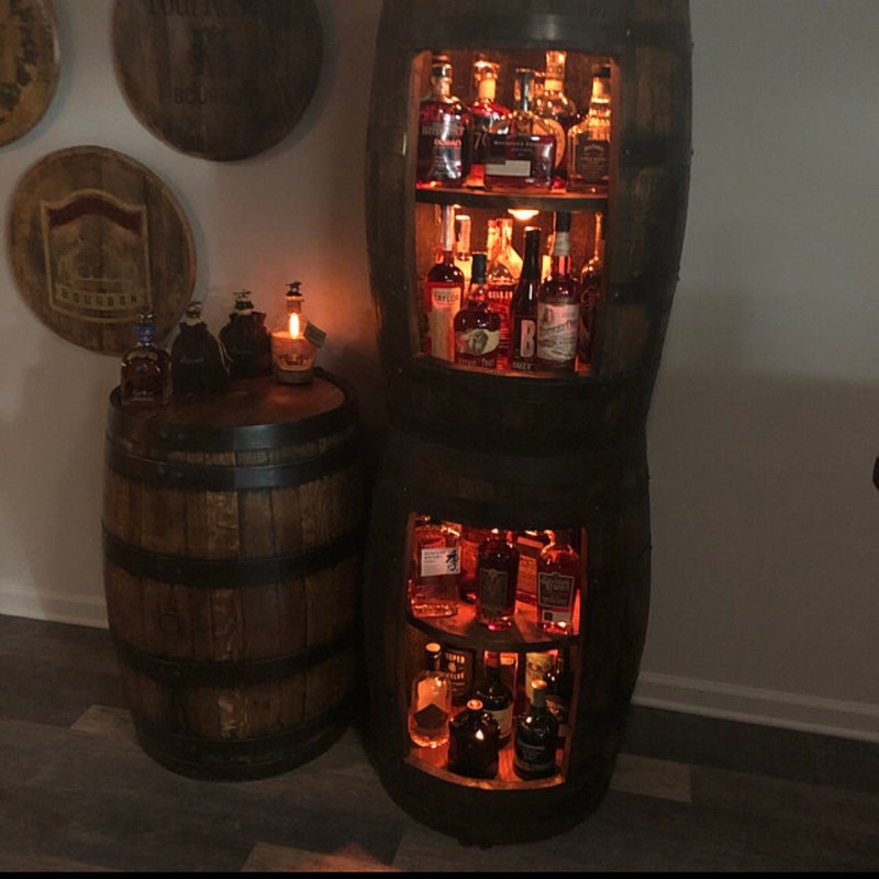 Bourbon Display Cabinet - Etsy