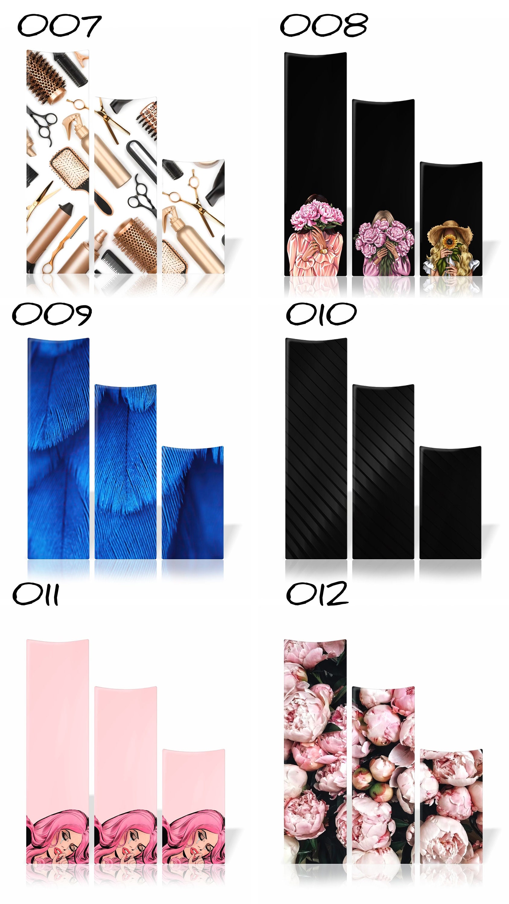 Hair Dye Board, Custom Balayage Foiling Board, Hairdressing Hair Board ...