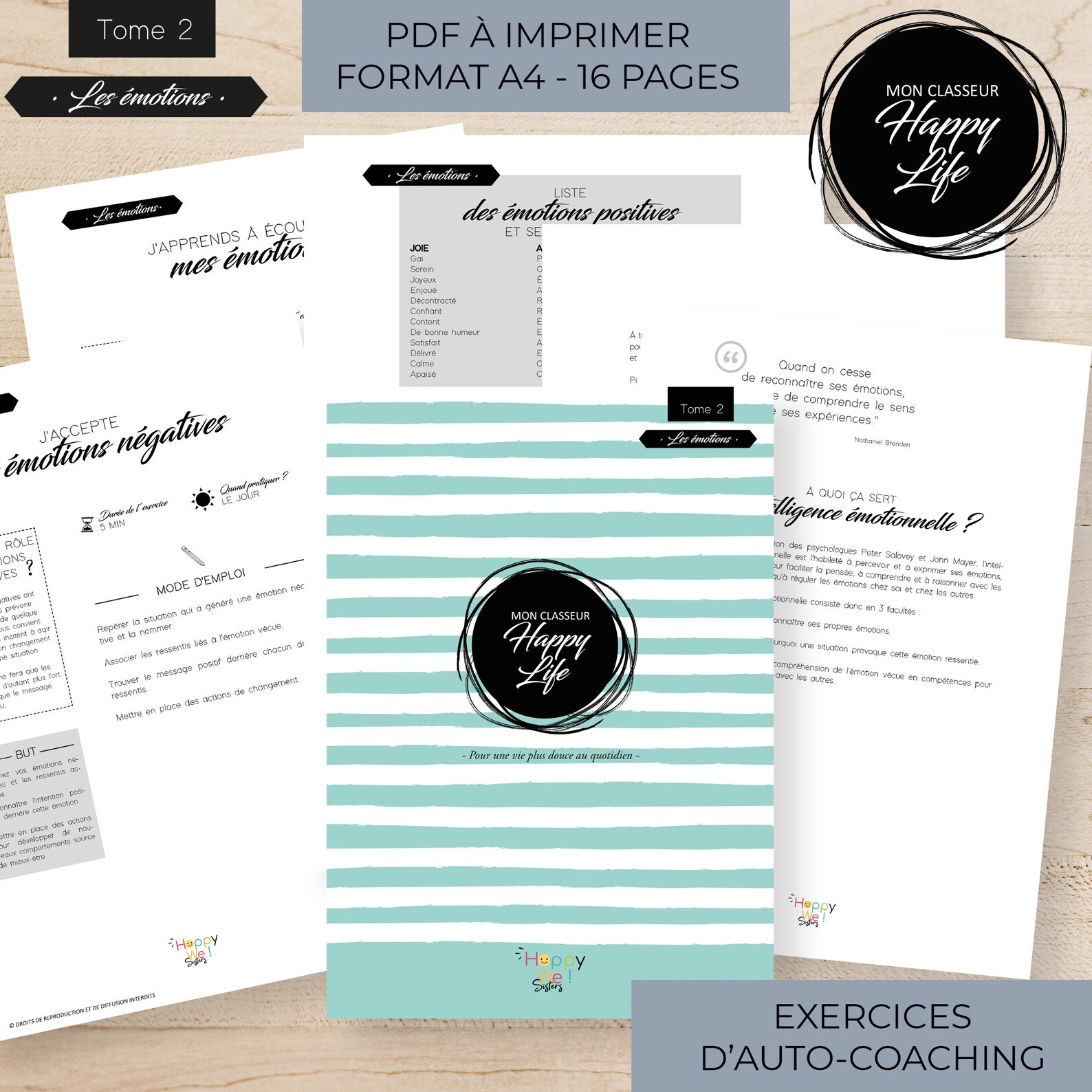 Journal émotions Bonheur pour une vie plus douce au quotidien | Etsy