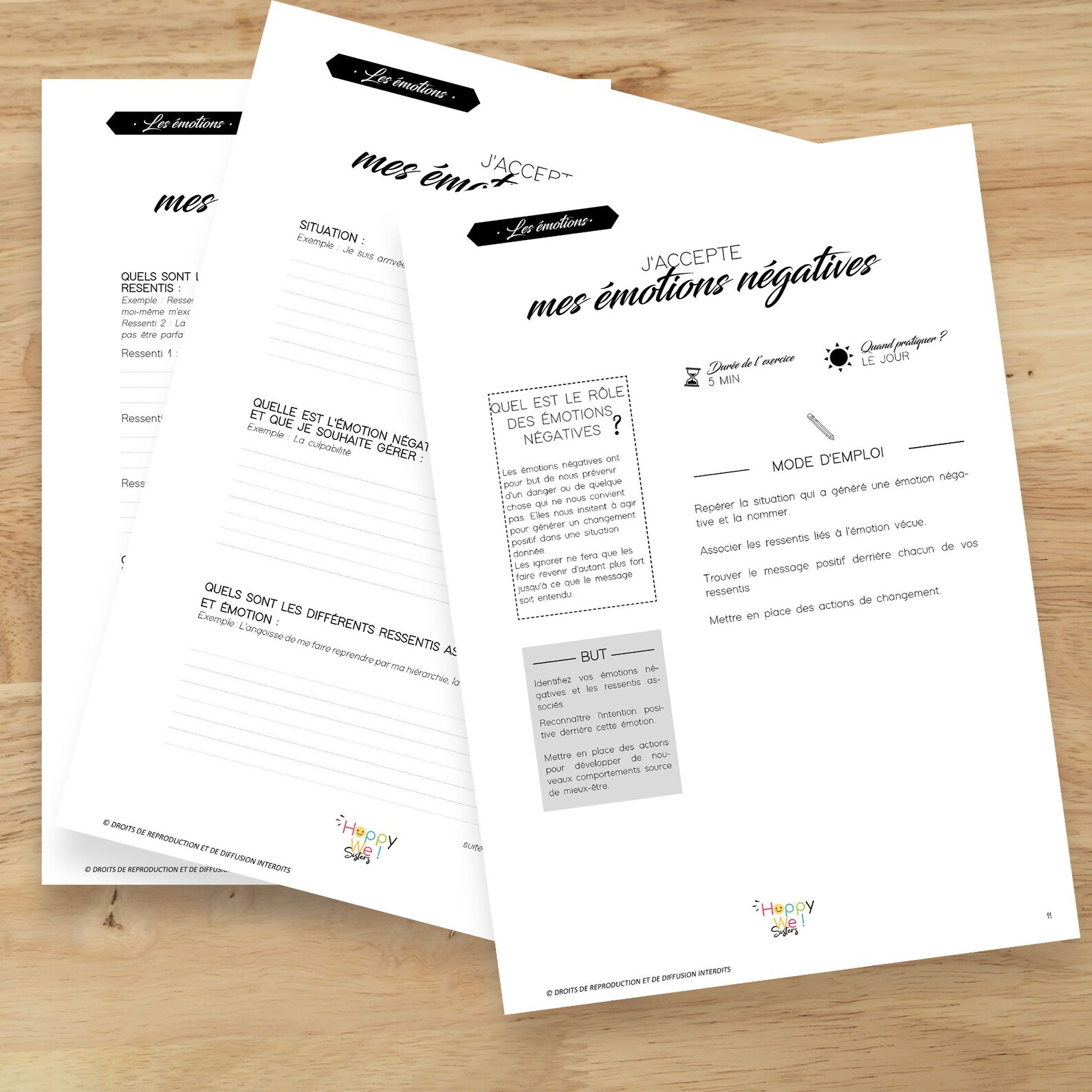 Journal émotions Bonheur pour une vie plus douce au quotidien | Etsy