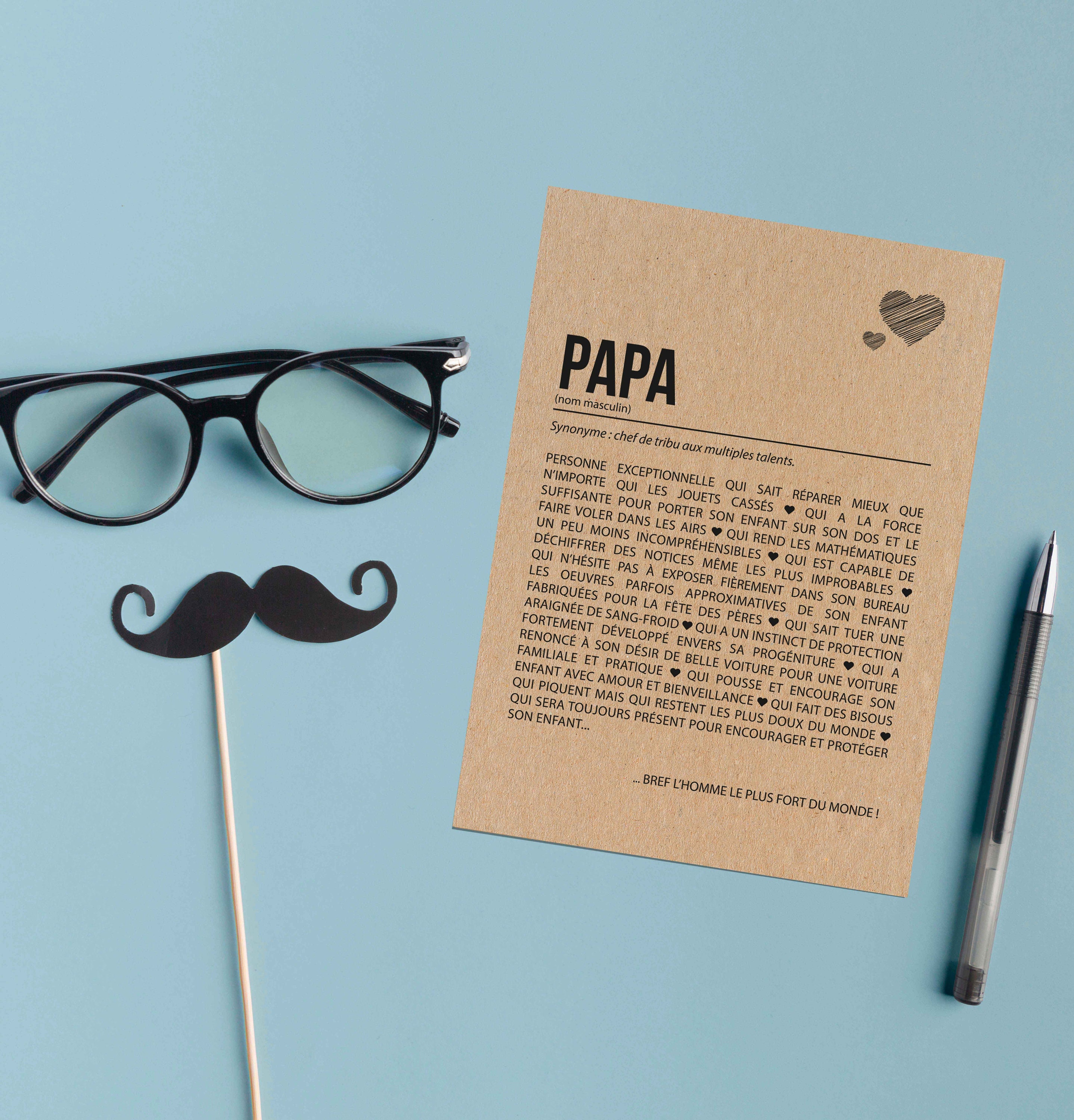 Dad Definition Card Birthday Card Father's Day Card - Etsy