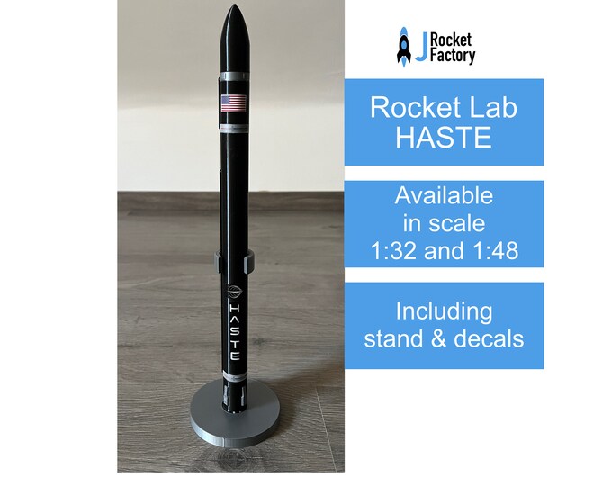 HASTE Rocket From Rocket Lab 3D Printed Rocket Model Scale Model - Etsy