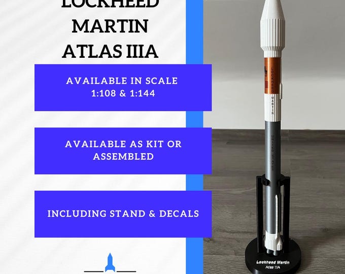 Atlas IIIA 3A From Lockheed Martin 3D Printed Rocket Model in Scale 1/ ...