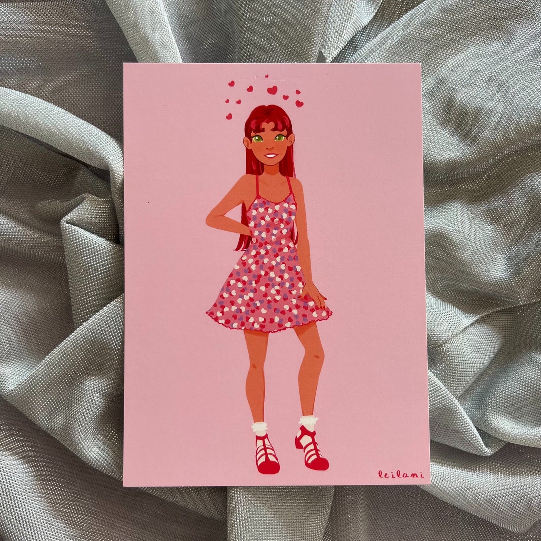 Y2k Starfire Teen Titans Print - Etsy