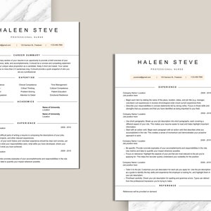 Resume Template Google Docs, Microsoft Word, and Canva ATS Resume ...