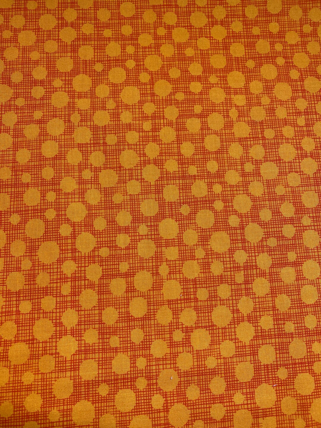 Orange Hash Dot Fabric- Half Yard Cut - Etsy