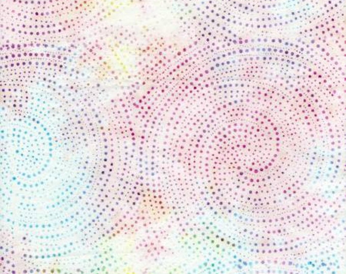 Opal Dotty Spiral Tonga Batik Fabric- Half Yard Cut - Etsy