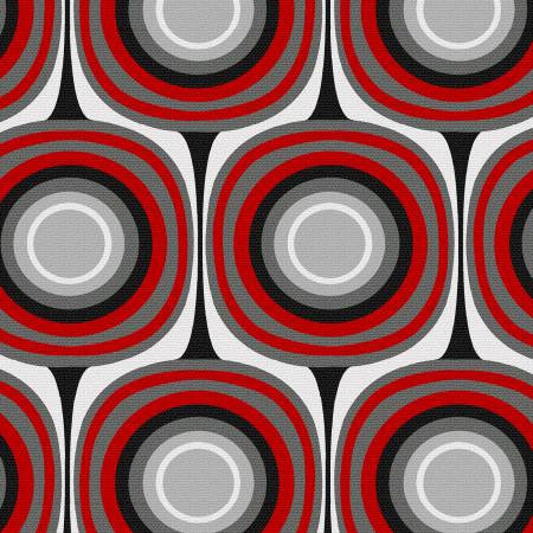 Red-black Squircle Design 108in Wide Backing Fabric- Half Yard Cut - Etsy