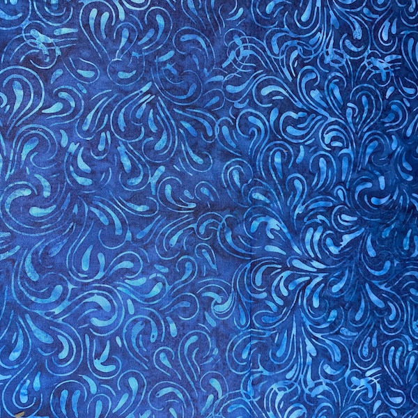 Blue Swirl Fabric - Etsy