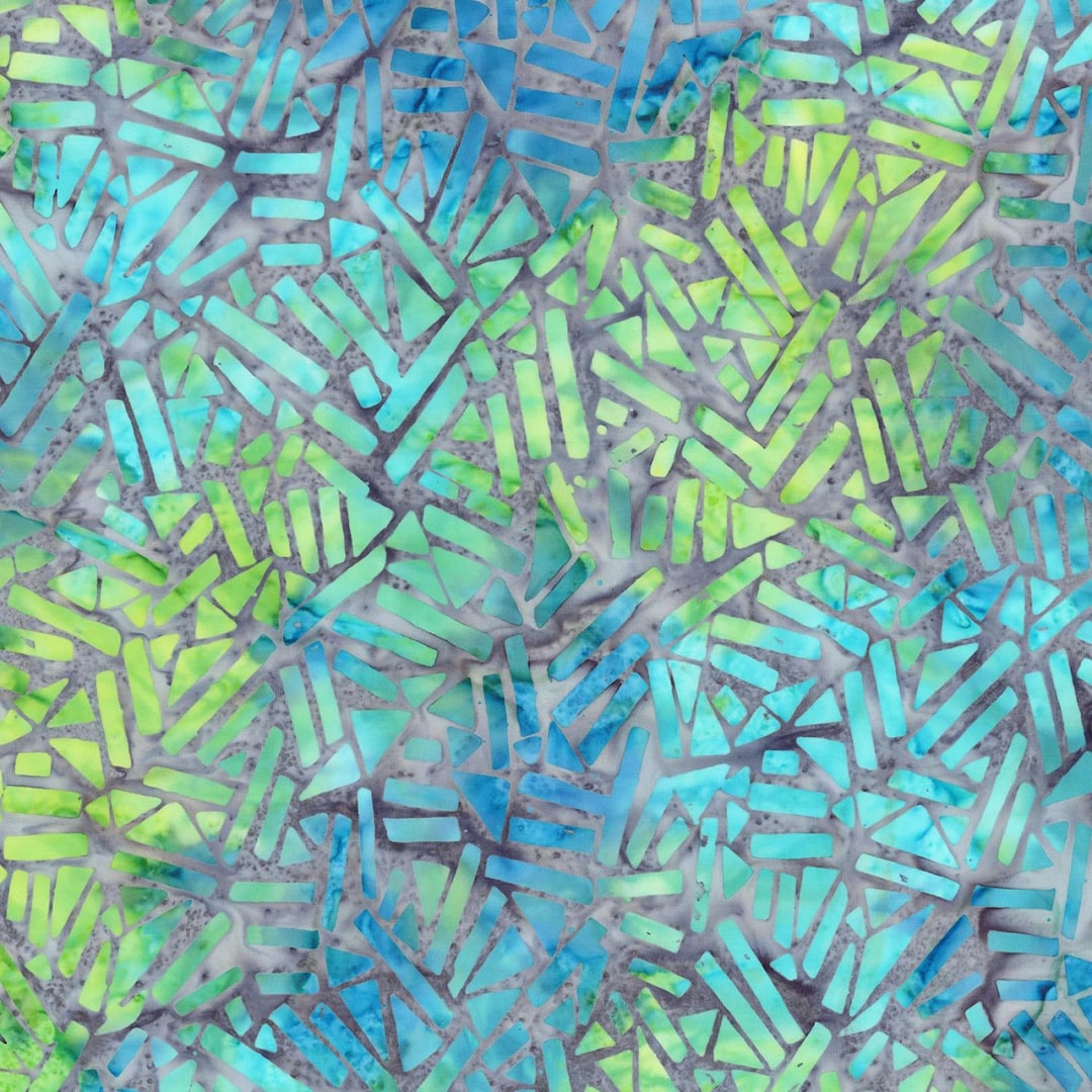 Good Vibrations Caribbean Shale Batik Fabric- Half Yard Cut - Etsy
