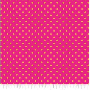 Fuchsia Peace Dot Metallic Polka Dot Fabric- Half Yard Cut - Etsy