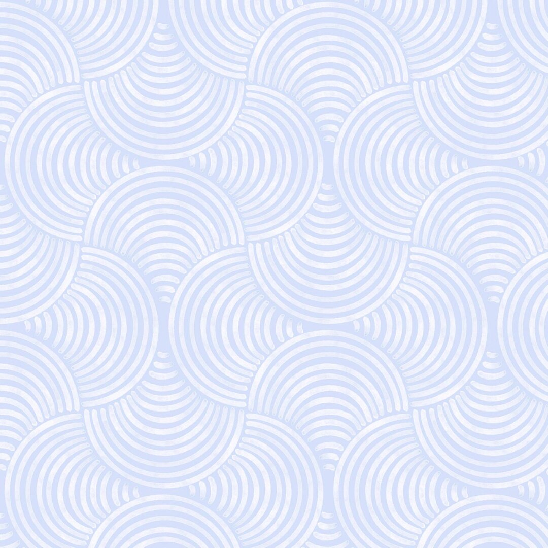 Porcelaina Light Blue Ripple Waves Fabric- Half Yard Cut - Etsy