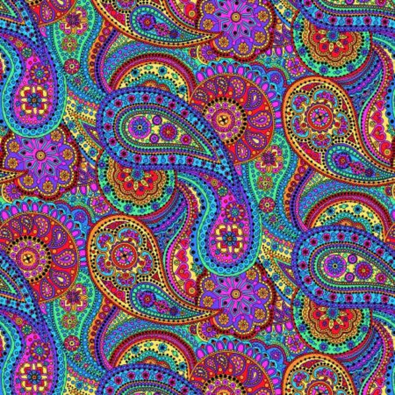Paisley Fabric - Etsy