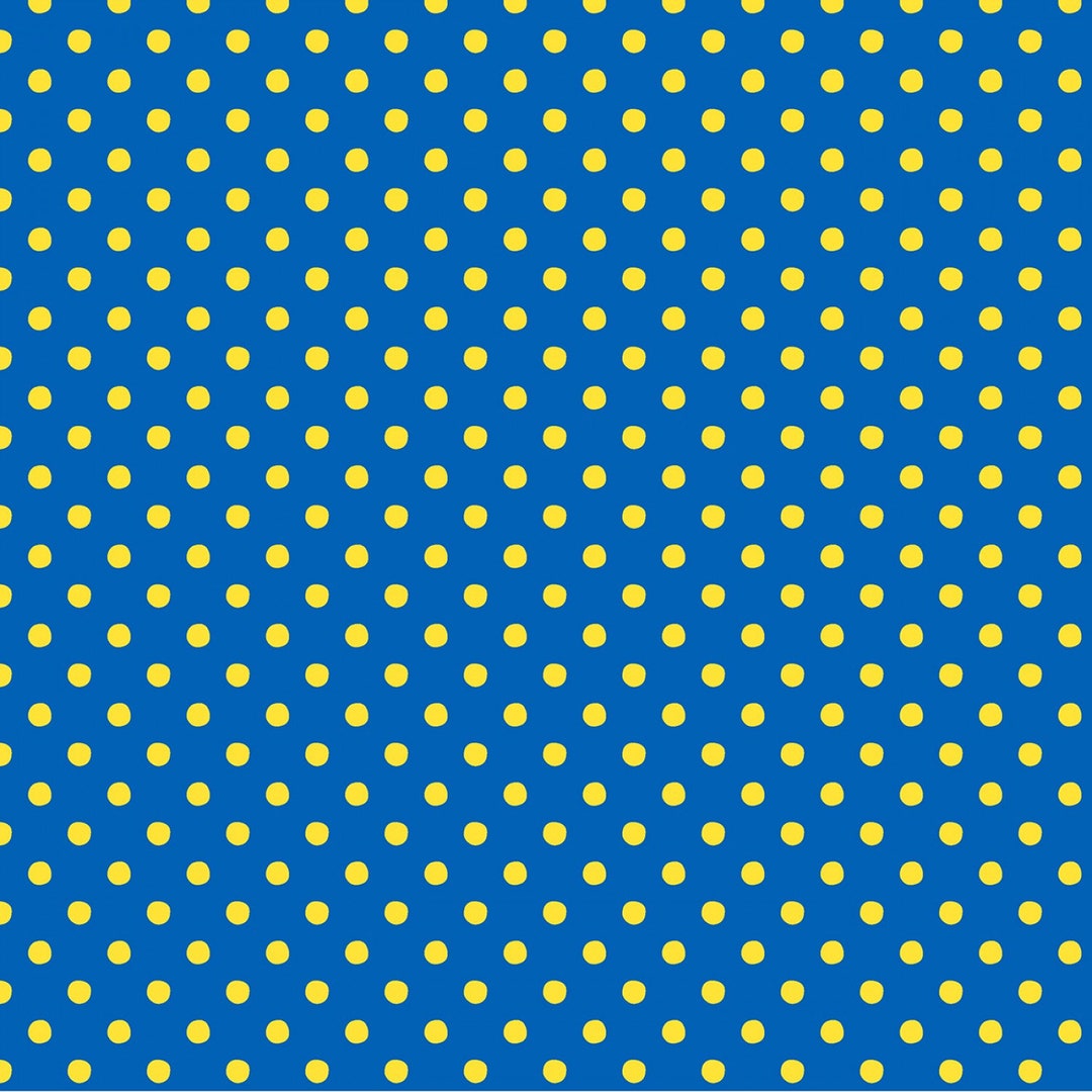 Chicka Chicka Boom Boom Blue Doodle Dot Fabric- Half Yard Cut - Etsy