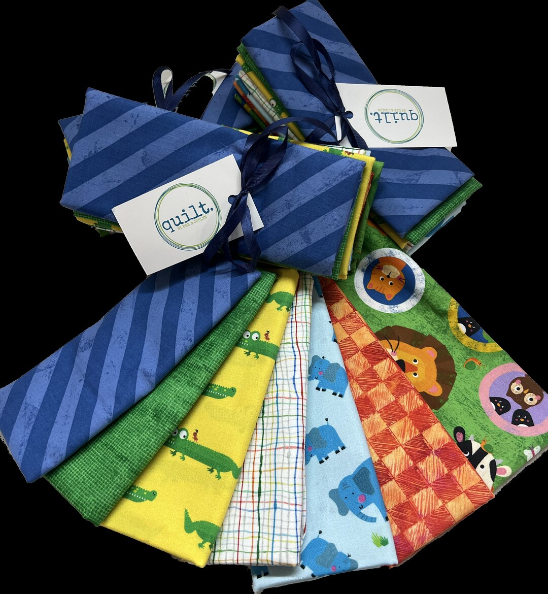 Rainbow Zoo Animals Fat Quarter Bundle - Etsy