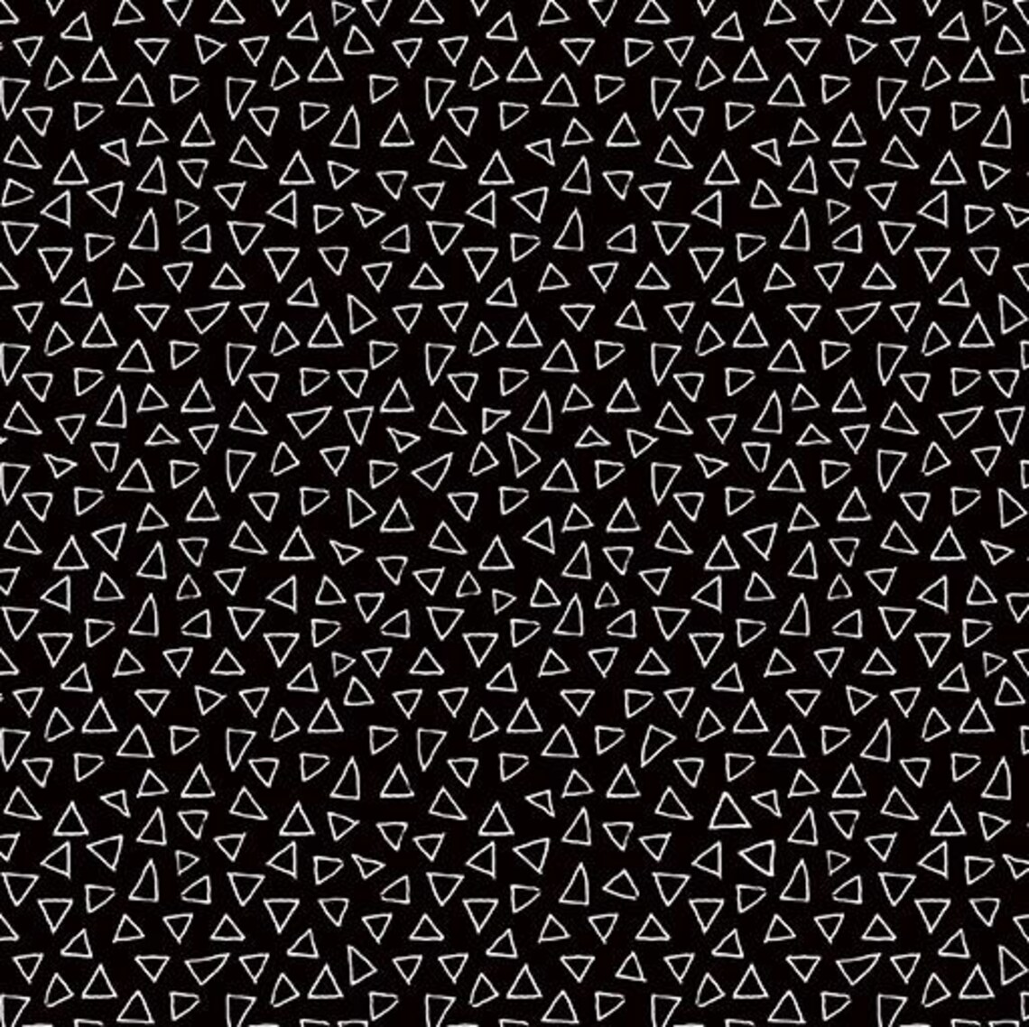 Black Floating Triangles Fabric- Half Yard Cut - Etsy