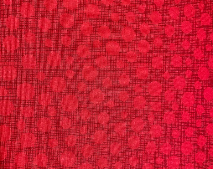 Red Hash Dot Fabric- Half Yard Cut - Etsy