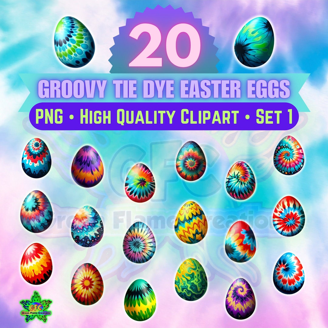 Retro Easter Png | Groovy Easter Vibes Clipart | Trendy Easter Egg ...