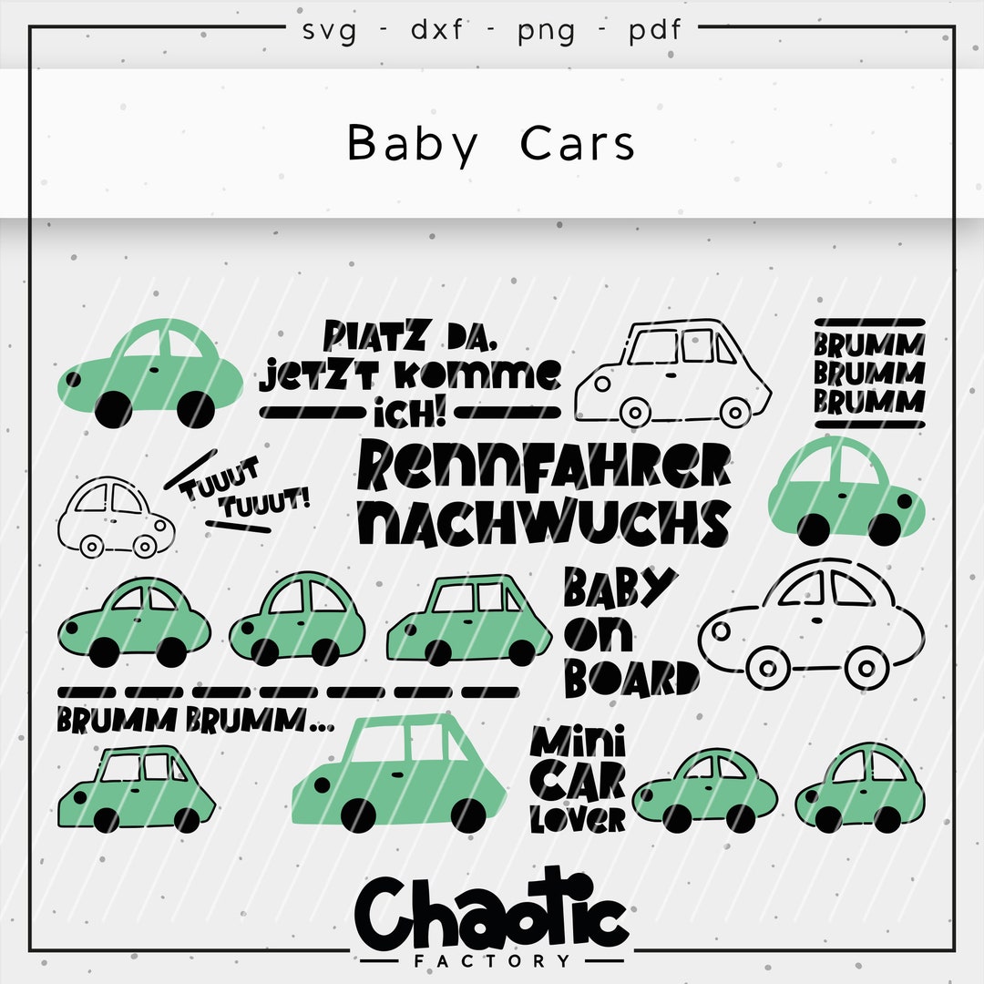 Plotter File, Baby Cars, Dxf, Png, Svg, Cars - Etsy