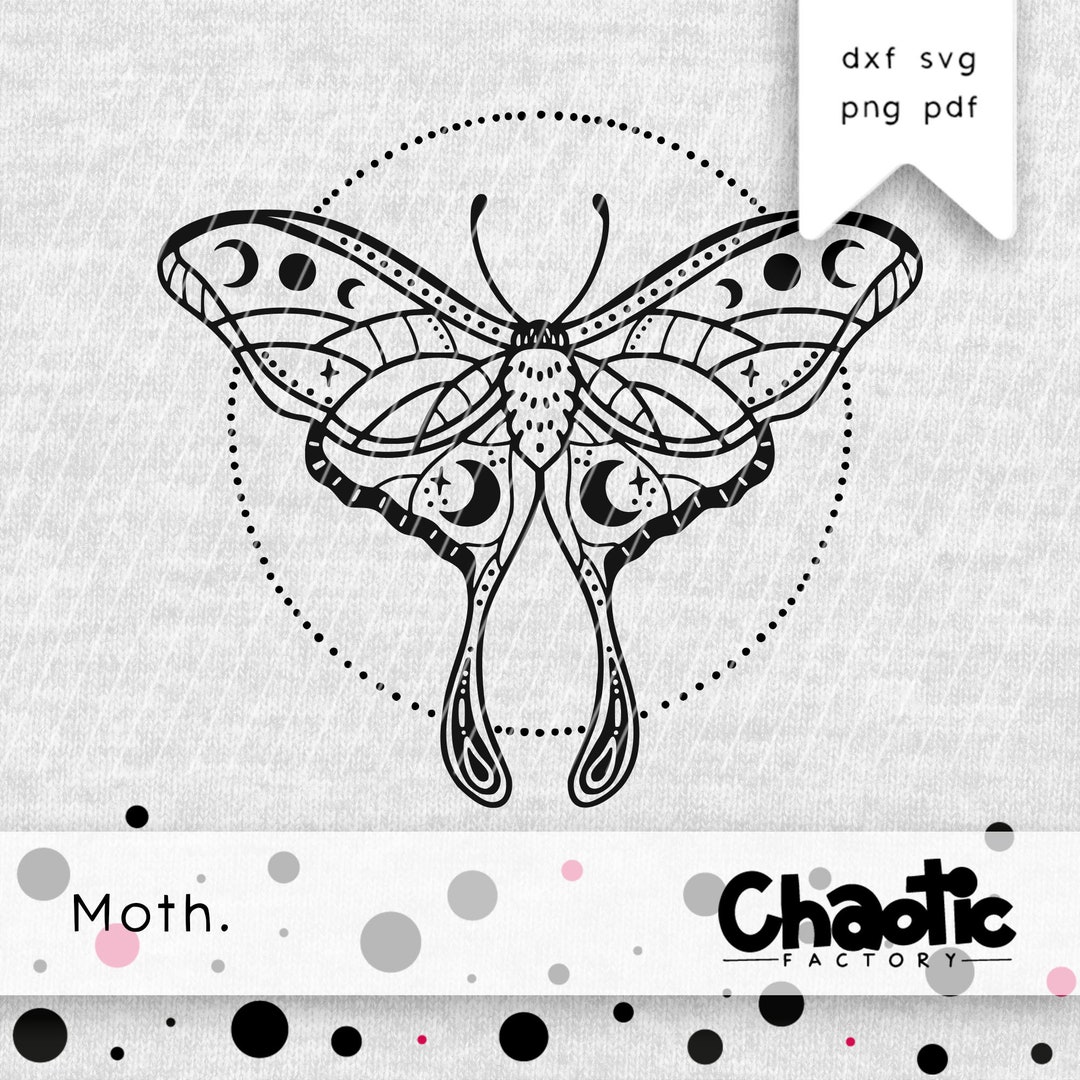 Plotter File, Moth, Dxf, Svg, Png, Pdf, Moth, Soul - Etsy Australia