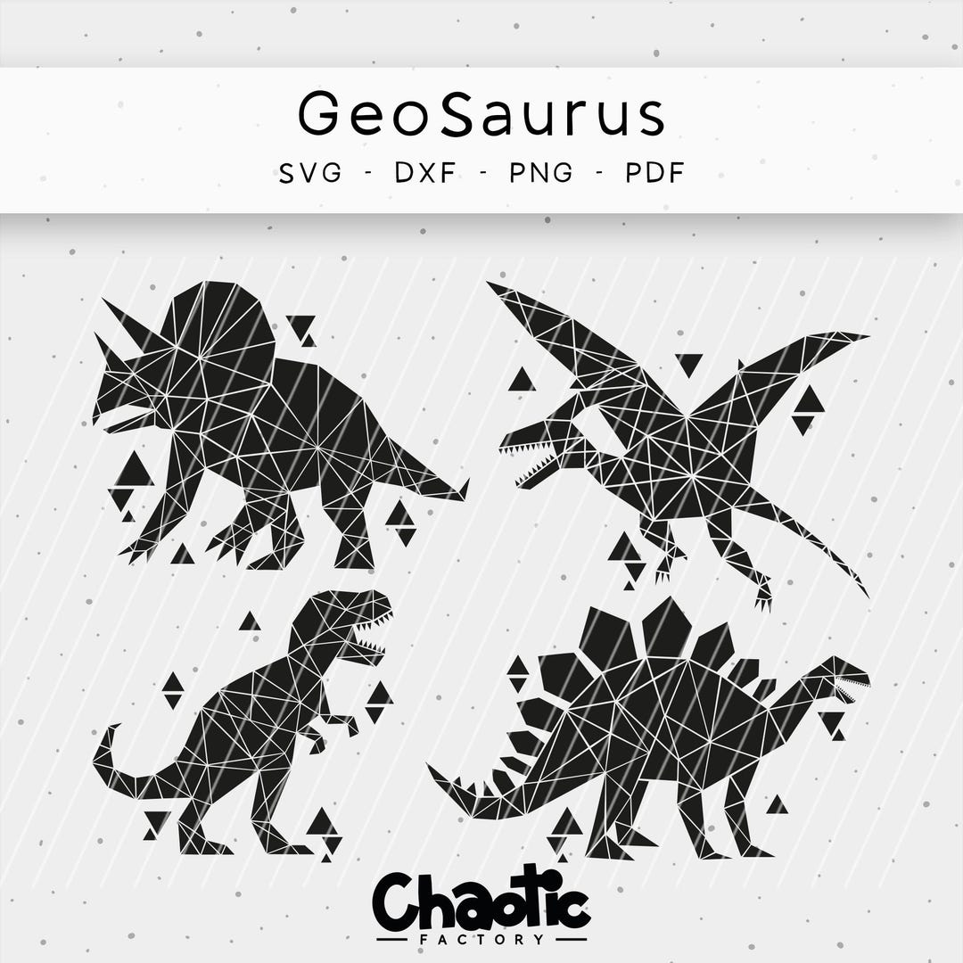 Plotter File, Geosaurus, Dxf, Png, Svg, Geometric, Dinosaur - Etsy