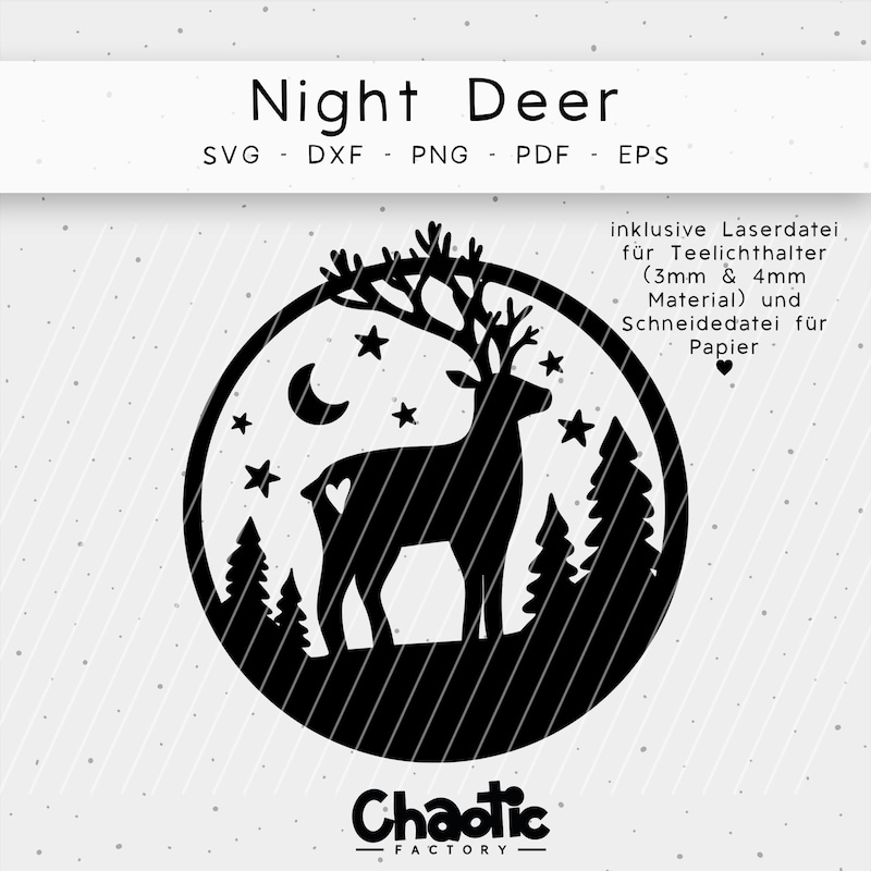 Hirsch vorlage silhouette - Etsy.de