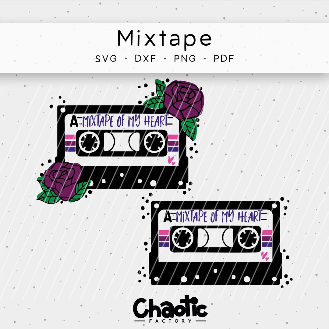 Plotter File, Mixtape, Dxf, Png, Svg, Retro Music Cassette - Etsy