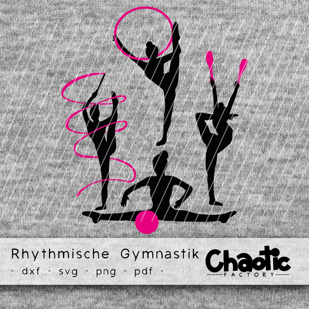 Plotter File, Rhythmic Gymnastics, Png, Svg, Dxf, Pdf, Gymnastics - Etsy