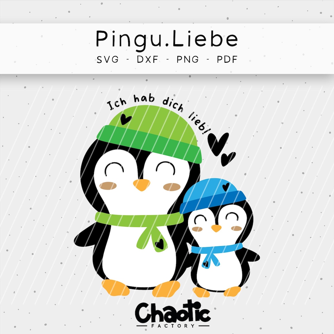 Plotter File, Pingu.love, Dxf, Png, Svg, Penguins - Etsy